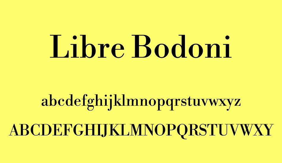 Libre Bodoni 字体系列 – uesdTo联创博客